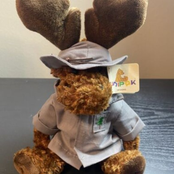 Unipak Designs | Toys | Unipak Moose Ranger Outfit Stuffed Animal Toy ...